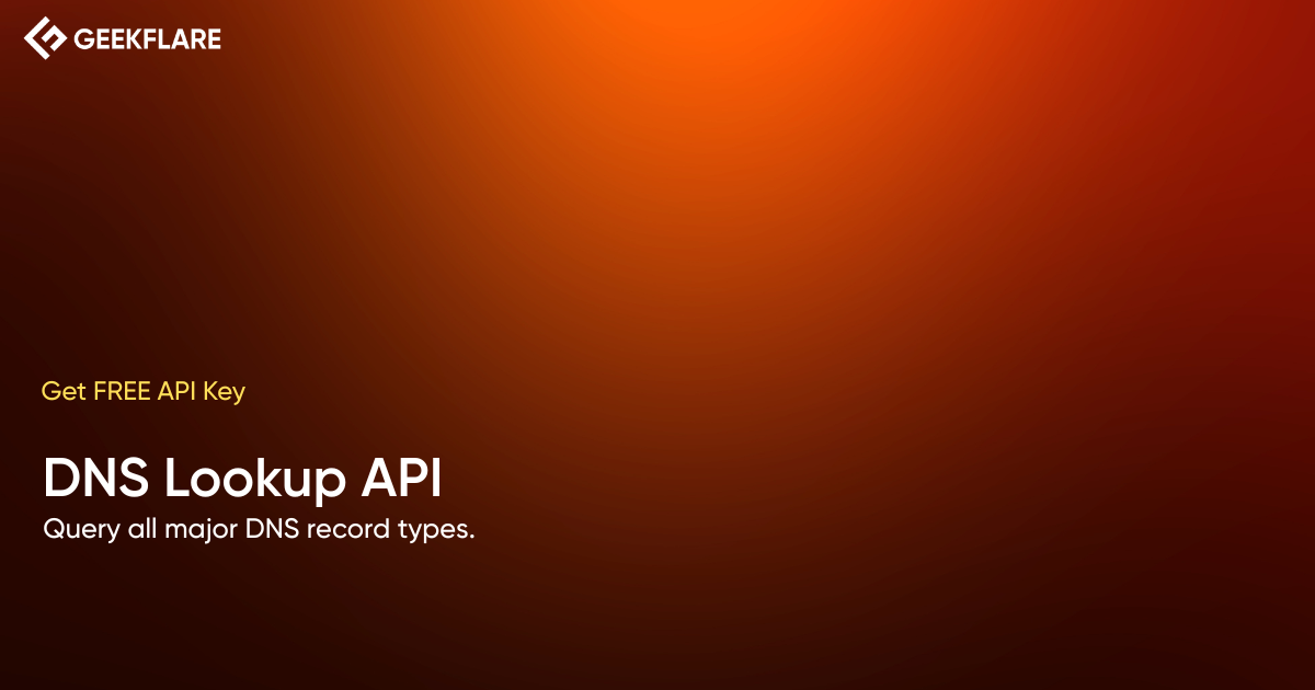 DNS Lookup API